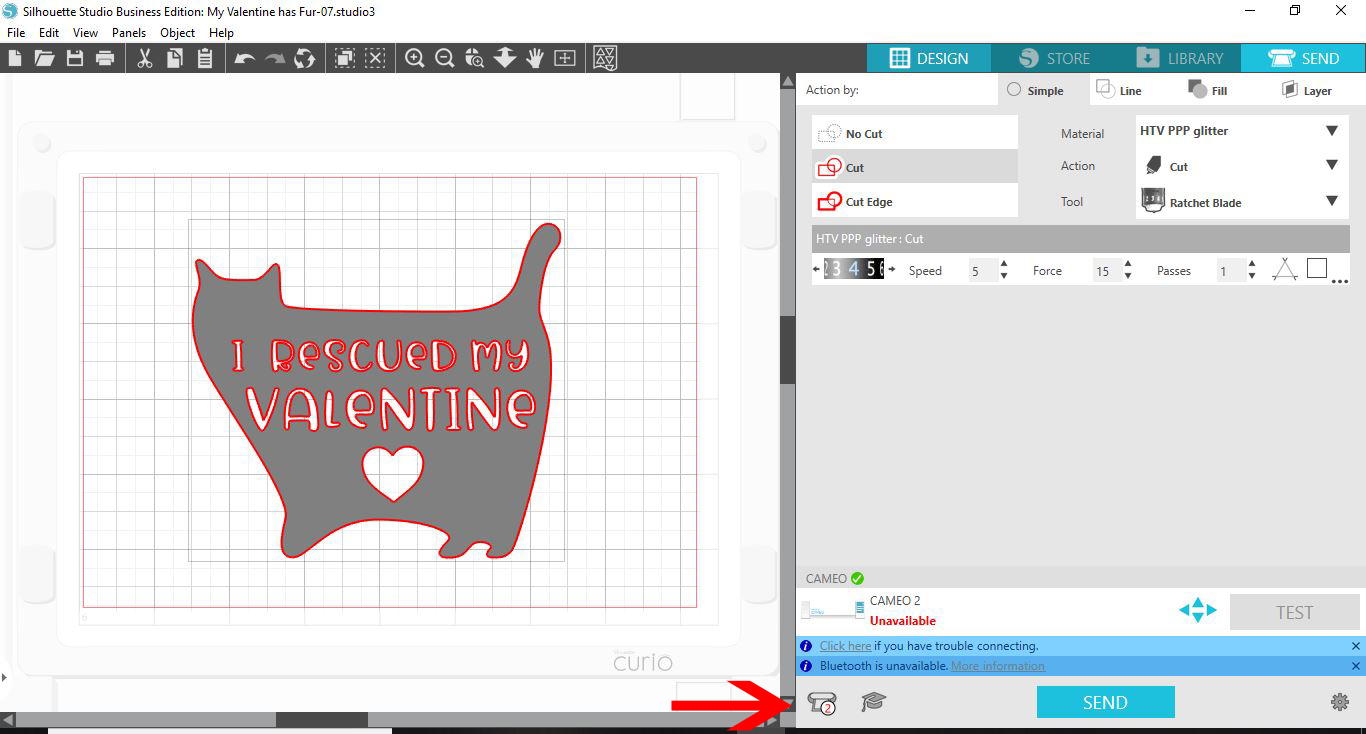 Making your first cut with Silhouette Curio | Design Bundles