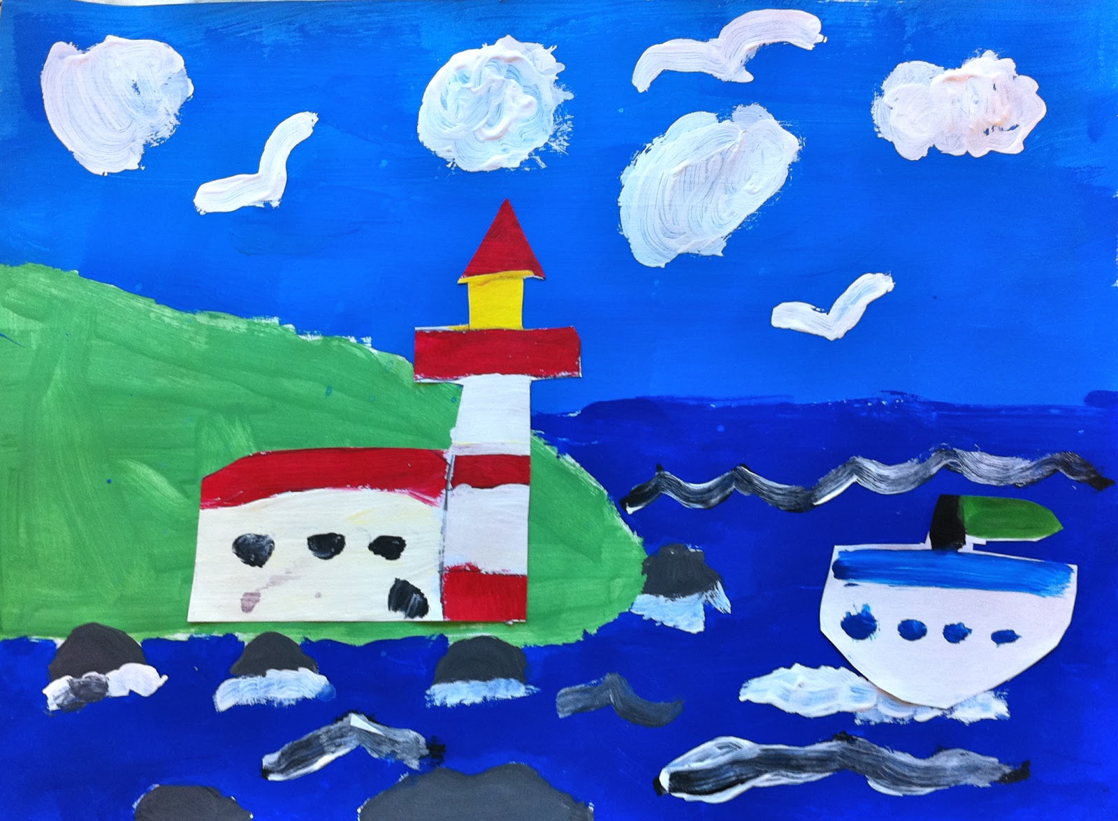 Expression of Imagination: Maud Lewis Inspired Folk Art by Grade 6