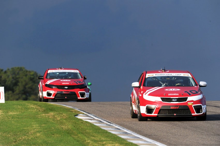 Kia Racing stands on the Podium at Barber Motorsports Park for the ...
