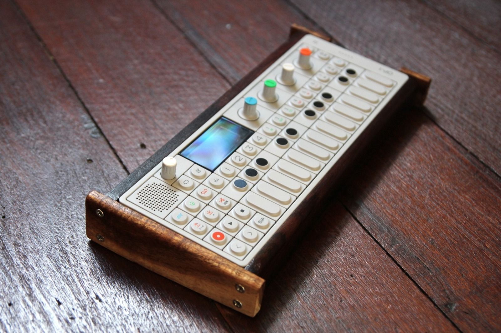 MATRIXSYNTH: Teenage Engineering OP-1 in Custom Wood Case Stand