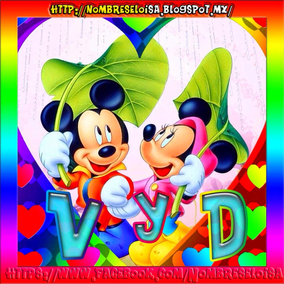 Corazón con Iniciales De pareja ( V )