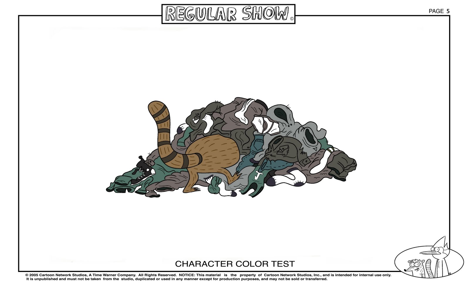 Nicolette's Blog: Cartoon Network - Regular Show - Color Tests