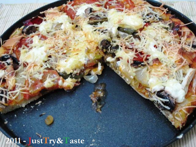 Kreasi Saus Spaghetti (Bagian 1) - Homemade Pizza Sayur: Terung, Jamur ...