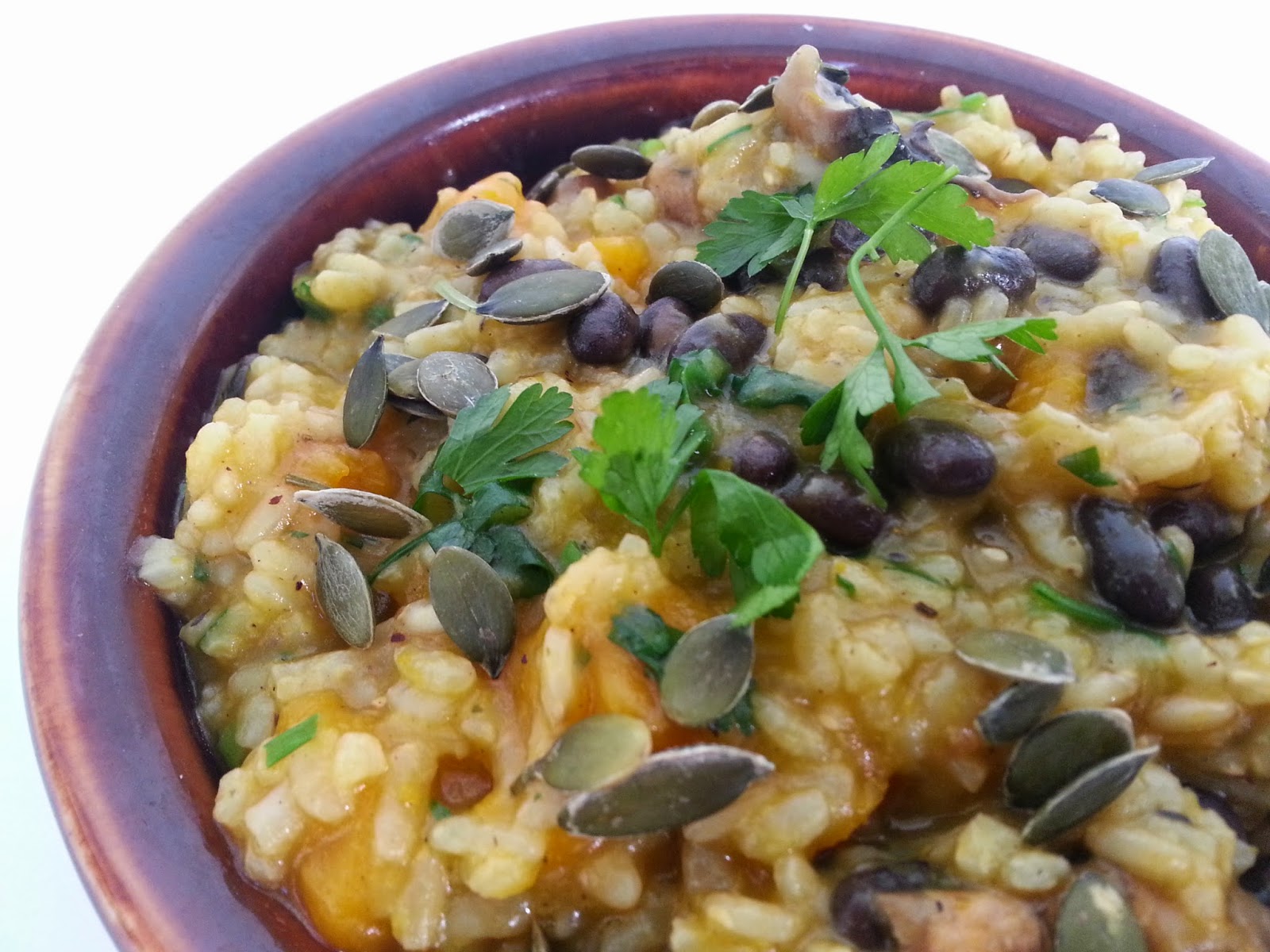 black bean risotto