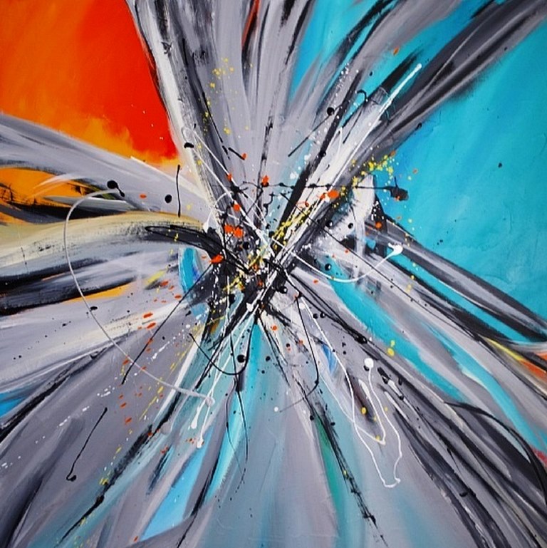 El arte es su máxima expresión : Cuadros Abstractos Fáciles de Pintar