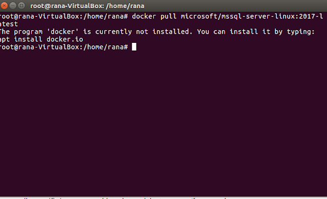 sql1996: Installation steps of SQL Server 2017 container image with Docker