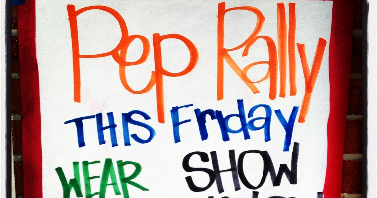 High School Pep Rally Posters