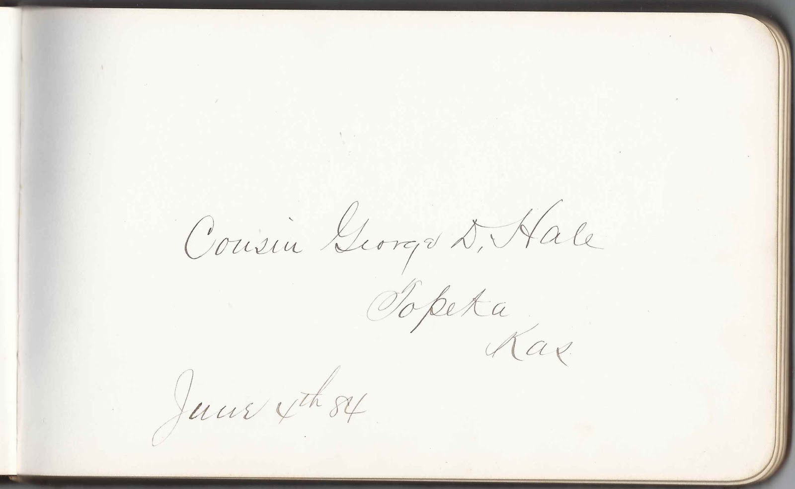 Heirlooms Reunited: 1884 Autograph Album, Presumably of Elizabeth ...