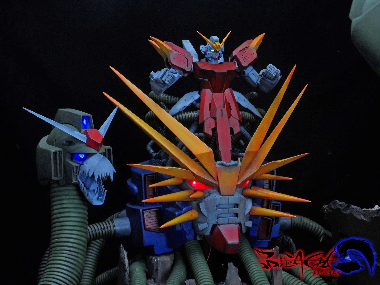 Dark Gundam Vs Burning Gundam