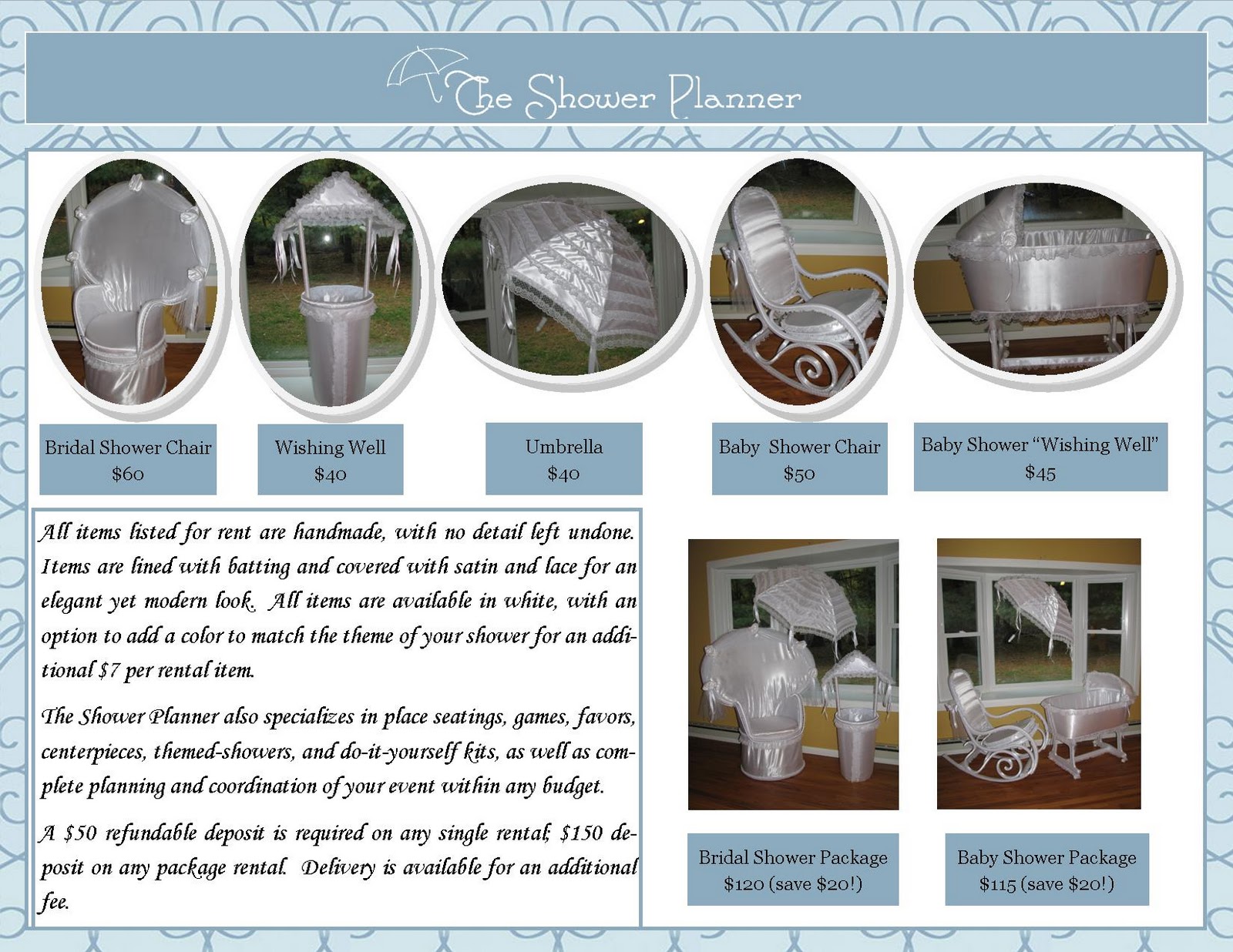 The Shower Planner: The Shower Planner Brochure