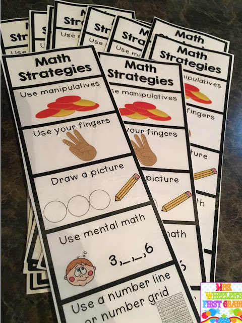 Mrs. Wheeler's First Grade Tidbits: Math Strategies