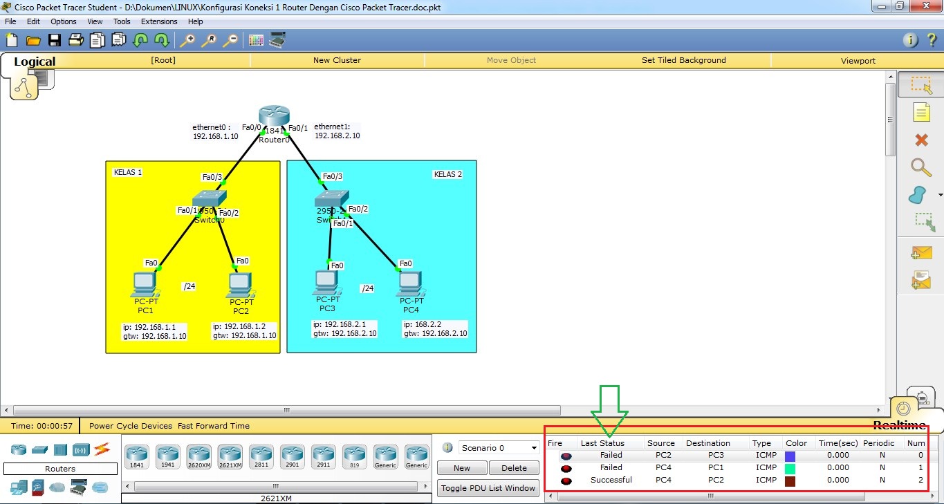 KONFIGURASI KONEKSI 1 ROUTER DENGAN CISCO PAKET TRACER - mysitus.id