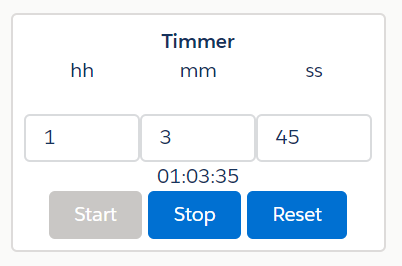 Salesforce Stuff: Lightning Component For Timer