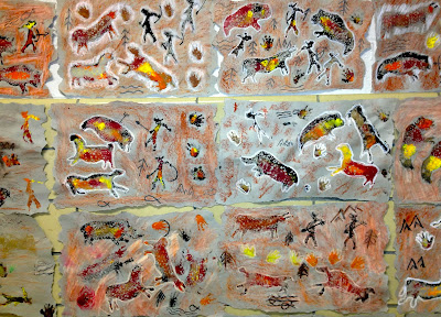 Expression of Imagination: Cave Art by Sixth Grade