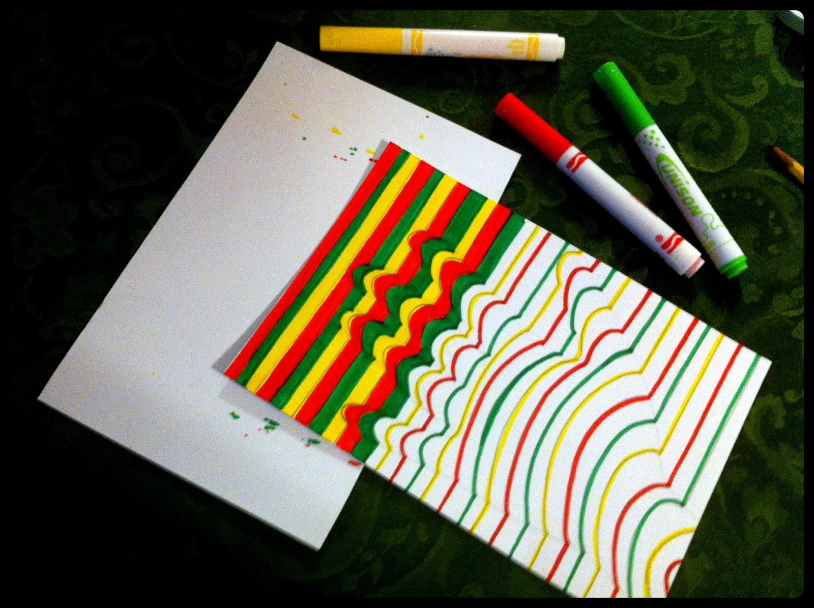 The Crayon Box: Optical Illusion Hand