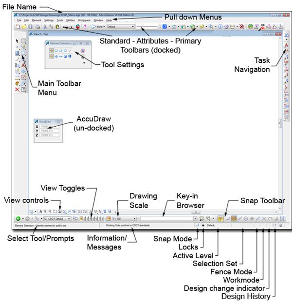 Microstation Interface - Engineering Softwares