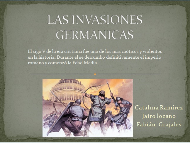 Invasiones Germánicas: Exposición invasiones germánicas