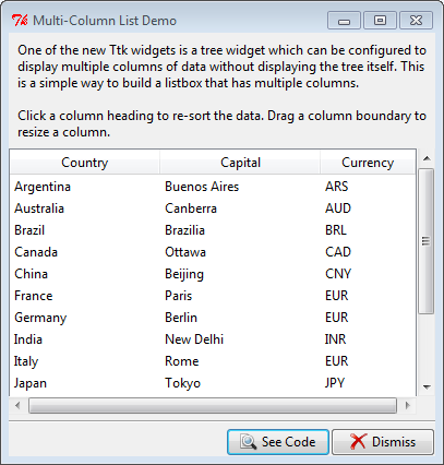 Tkinter Listbox With Columns Learnpython
