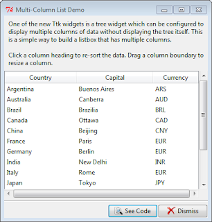 Py In My Eye: Tkinter Multi-Column List Demo