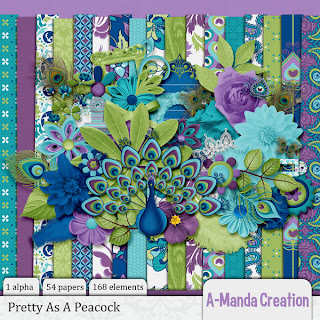 A-Manda Creation: Pretty as a Peacock Brag Book Freebie Day 9