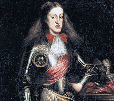 Carlos II rey de España desde 1665 a 1700