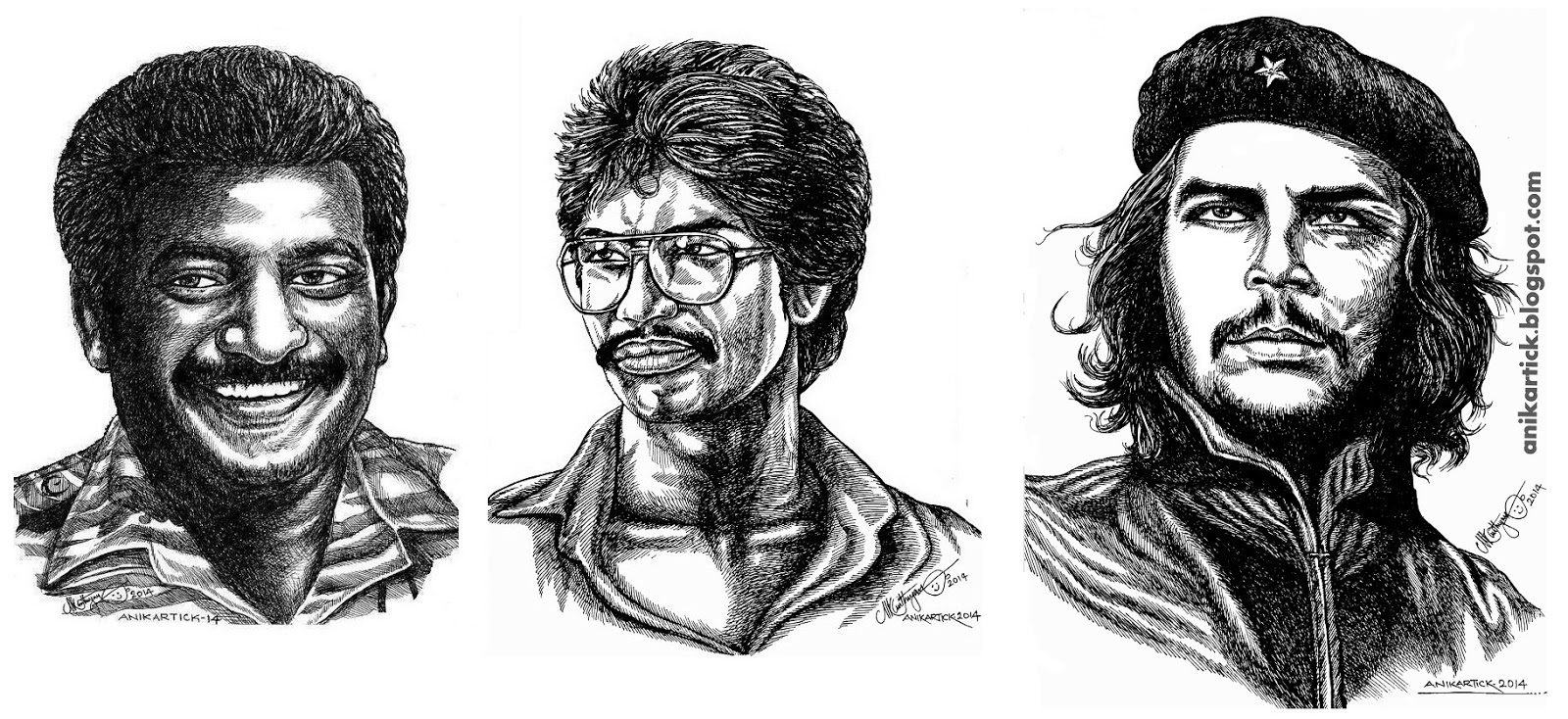 CHENNAI Animation Artist ANIKARTICK SKETCHES: CHE GUEVARA - Ernesto CHE ...