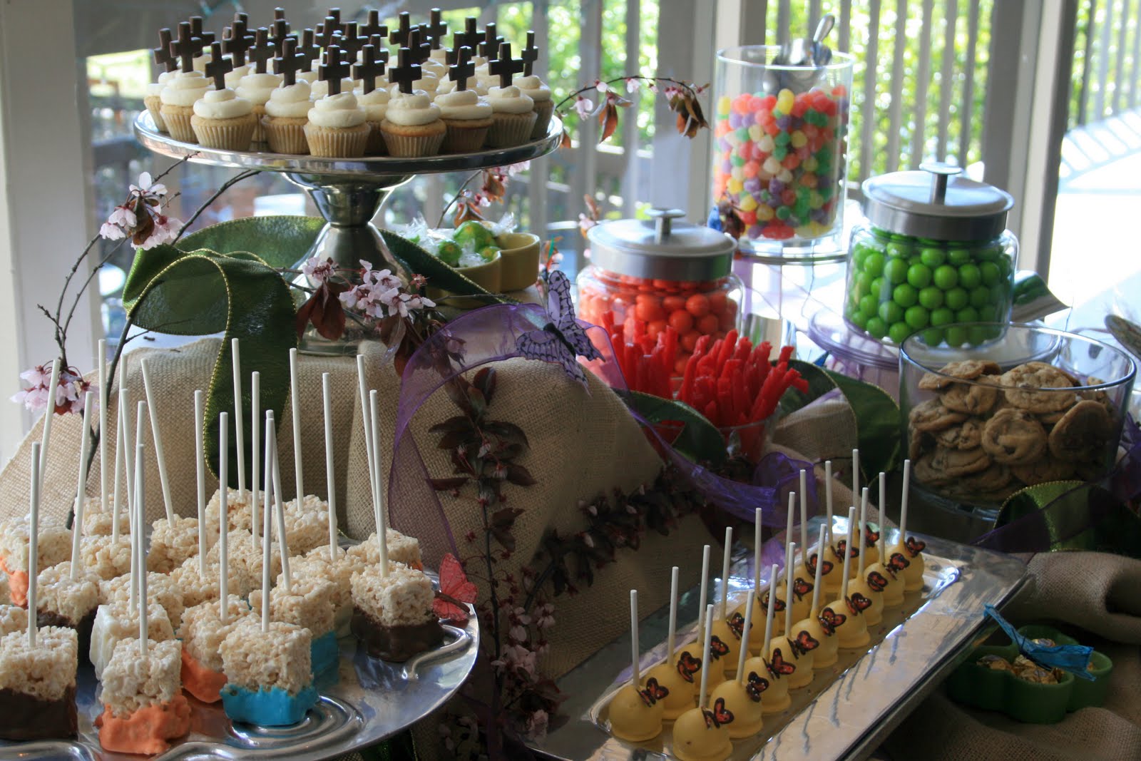 Share Dessert: First Communion Butterfly Dessert Bar