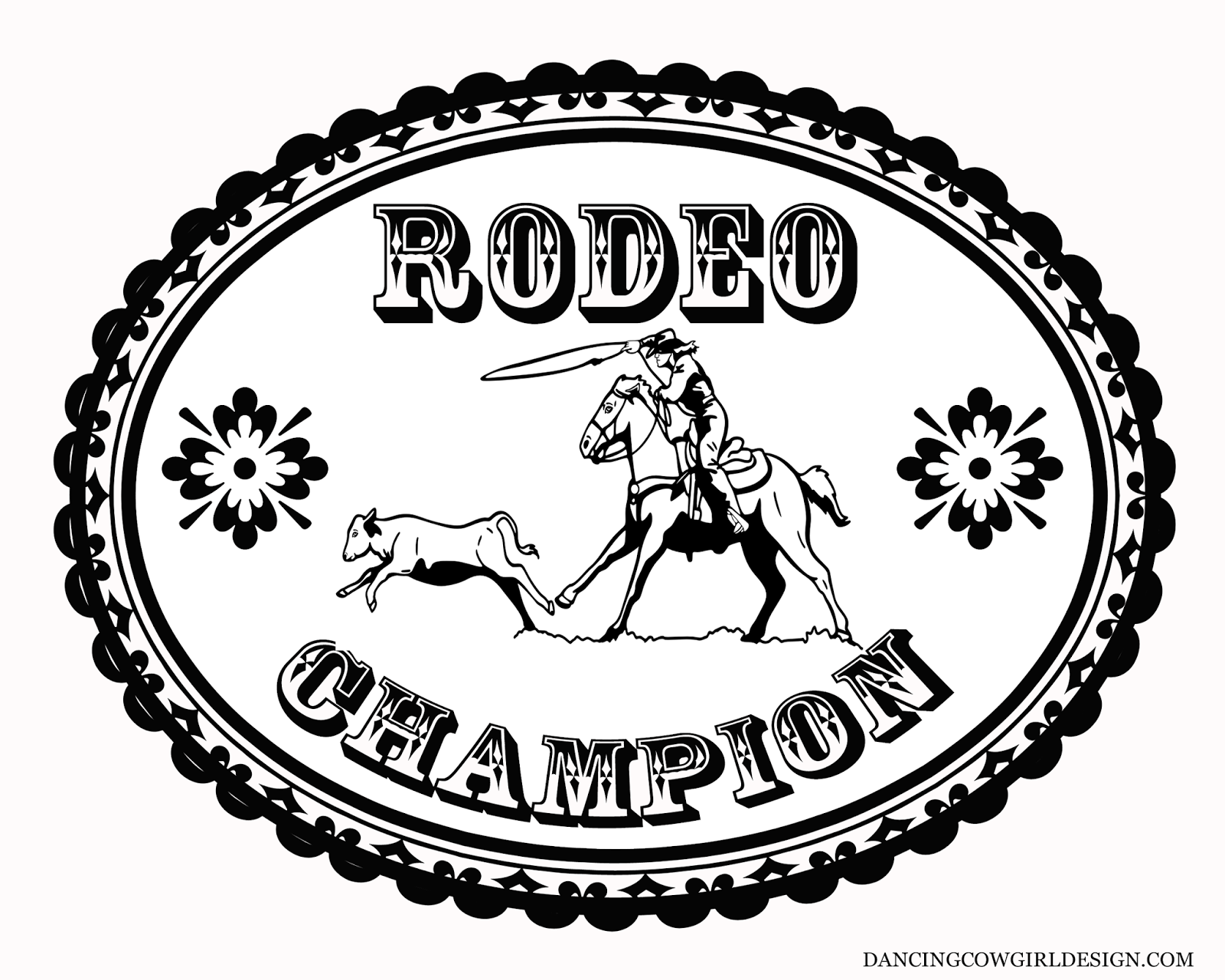 Team Roping Coloring Pages
