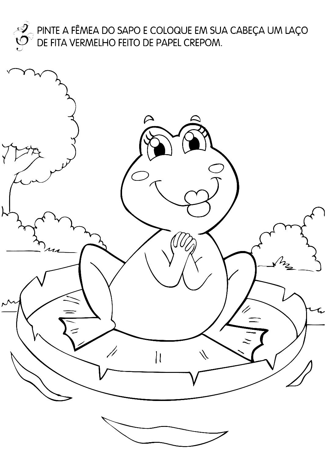 Atividade Sapo Cururu Educação Infantil - FDPLEARN