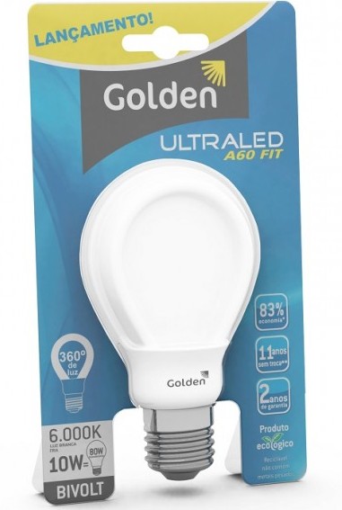 Home Center View: LÂMPADAS GOLDEN APRESENTA NOVO MODELO DA LINHA ULTRALED