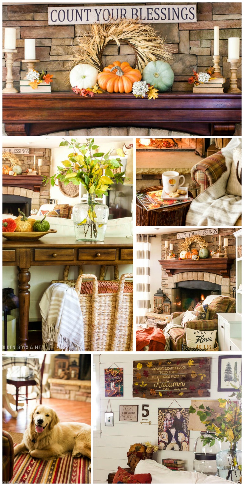 Fall Home Tour 2016 - Family Room | Golden Boys & Me