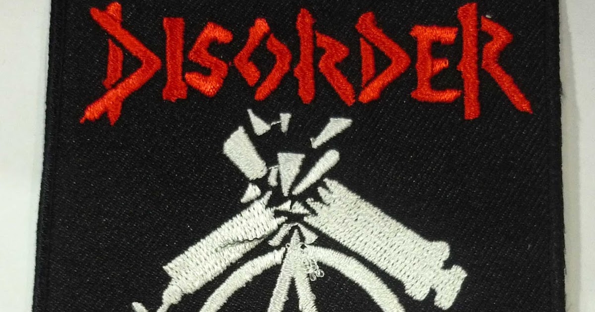 Black Seeds Records: DISORDER - Fight junk not punk embroidered patch