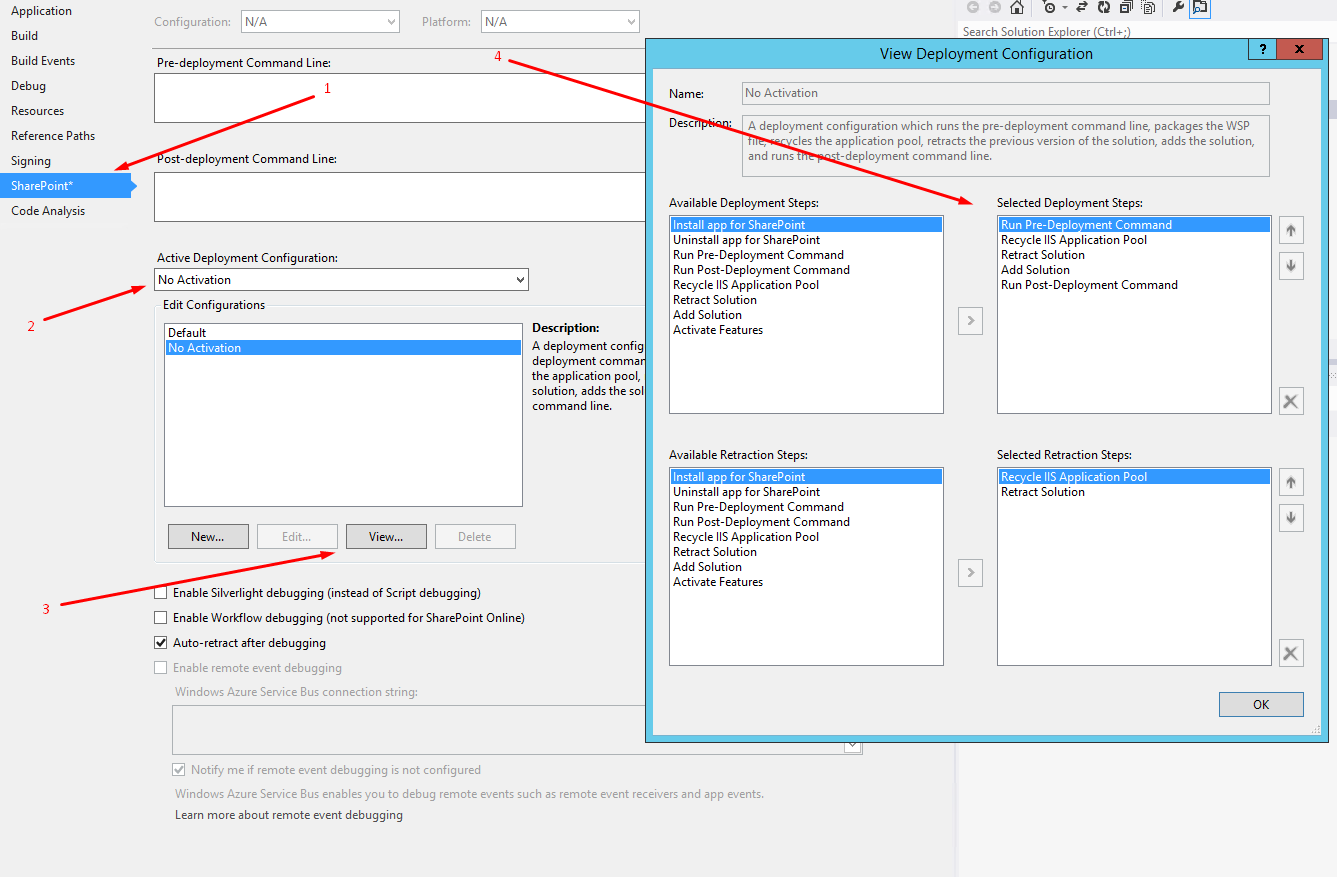 SharePoint Bulletin: Visual Studio Deployment Configuration