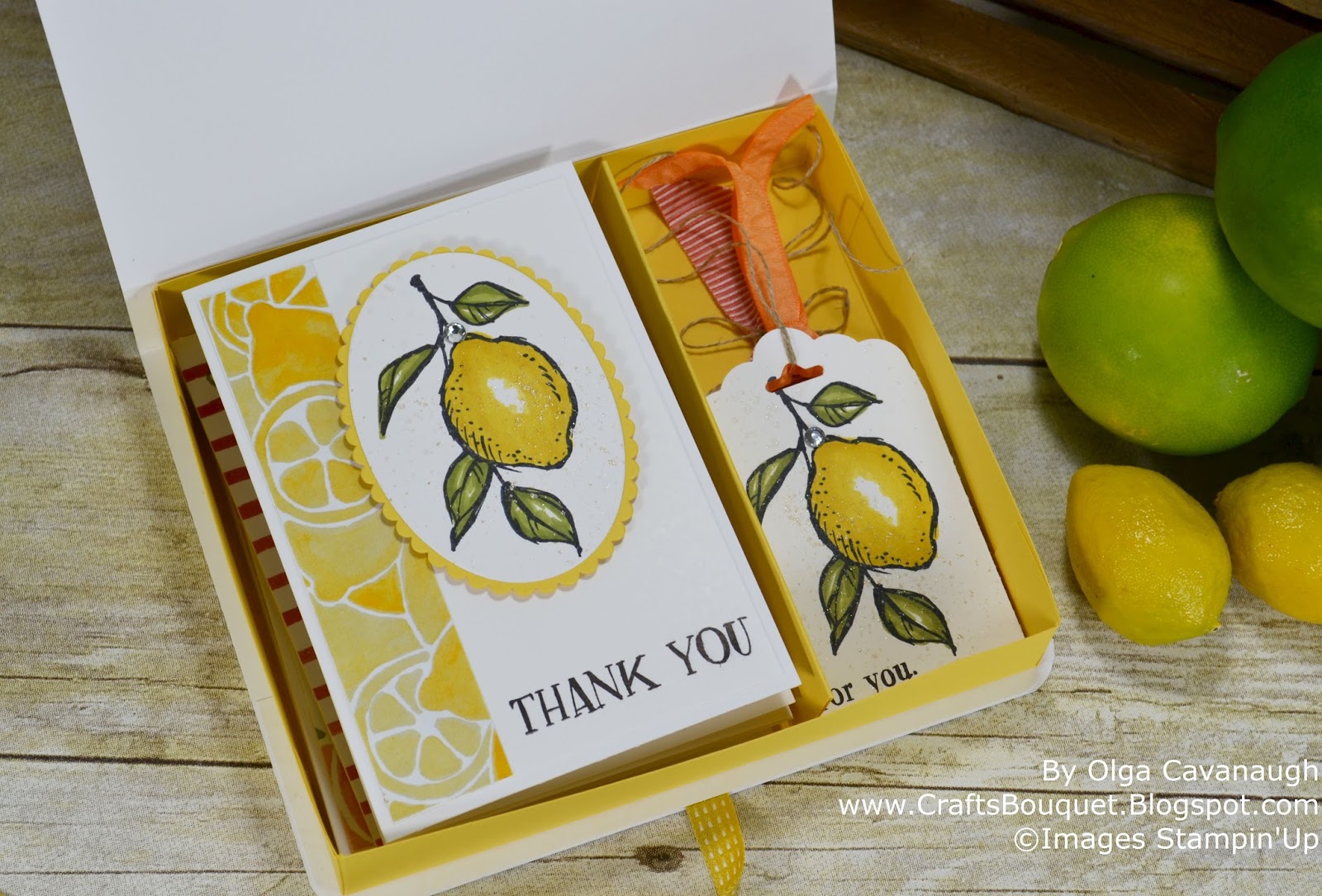Crafts Bouquet: Stampin'Up Fresh Fruit Note Cards and Gift Tags Set