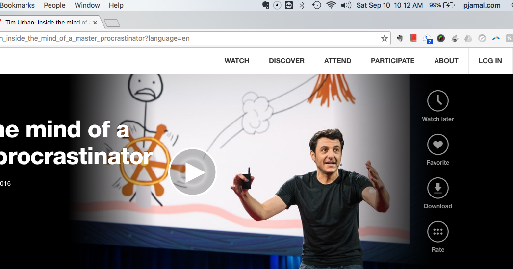 TedTalk: Inside the Mind of a Master Procrastinator