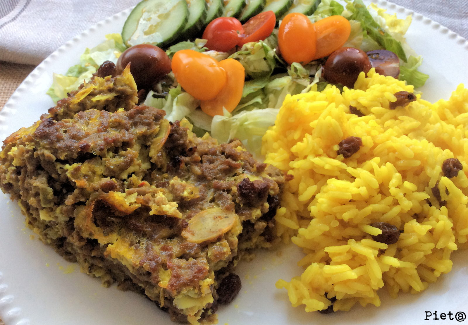 Pieta's hapjes: Bobotie met geelrys