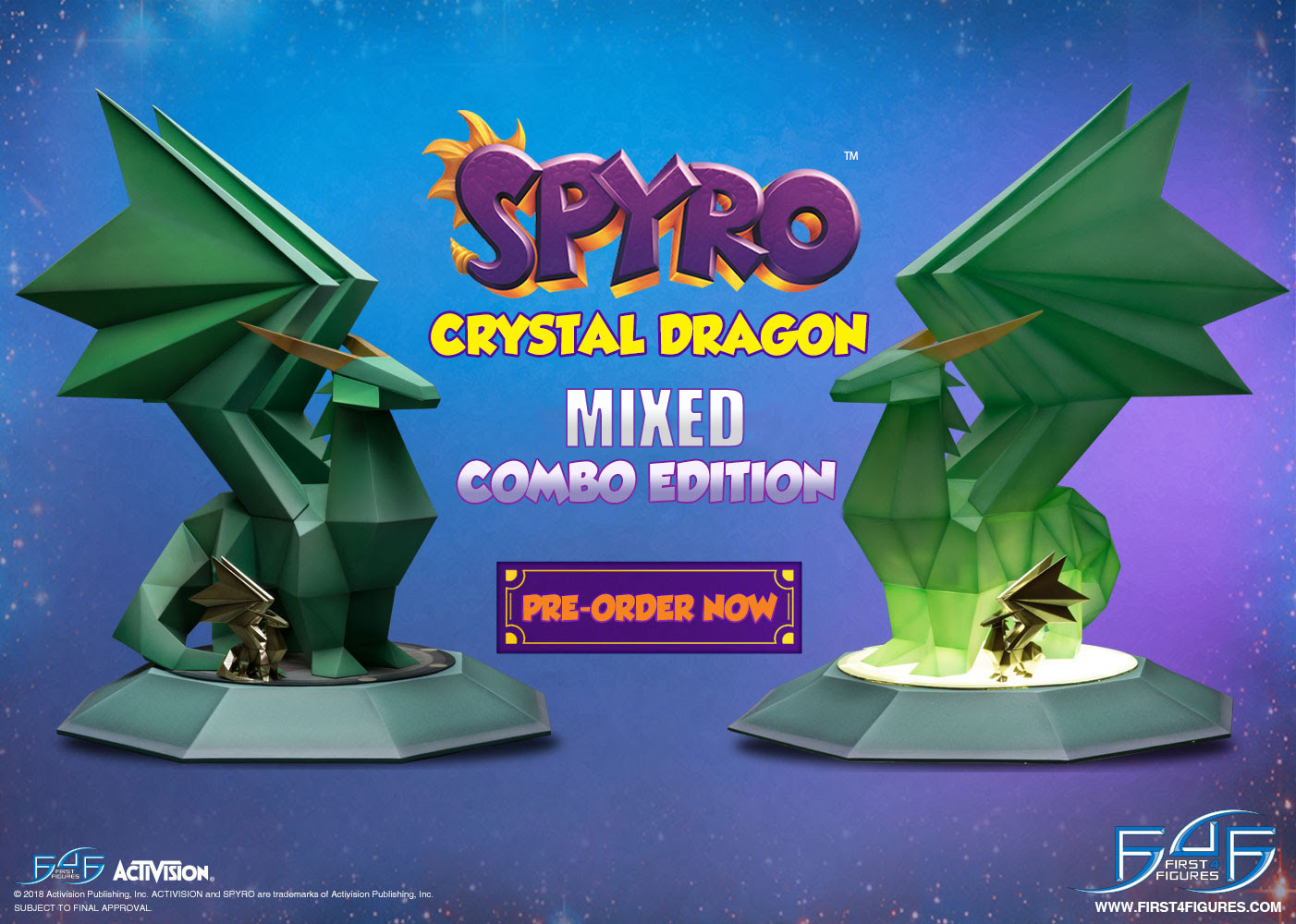 Spyro the Dragon - Crystal Dragon Statue (First 4 Figures)