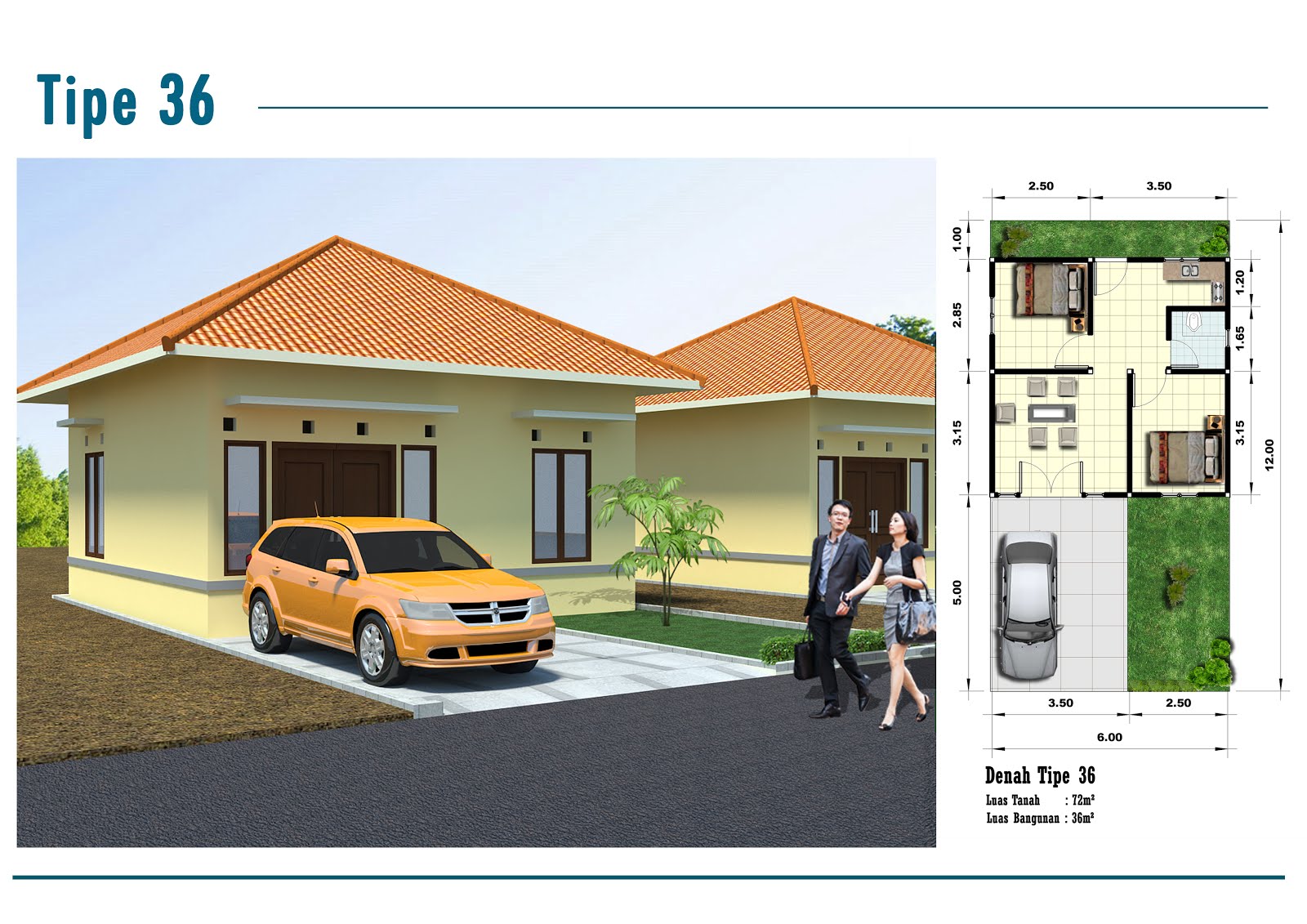 Desain Arsitektur Perumahan Tipe 36, 45 & 56 di Bekasi ~ Renov-Smart ...