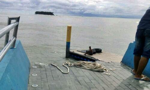 Ini Penyebabnya Tiga Tiang Pancang Beton Dermaga Apung Pantai Gandoriah ...