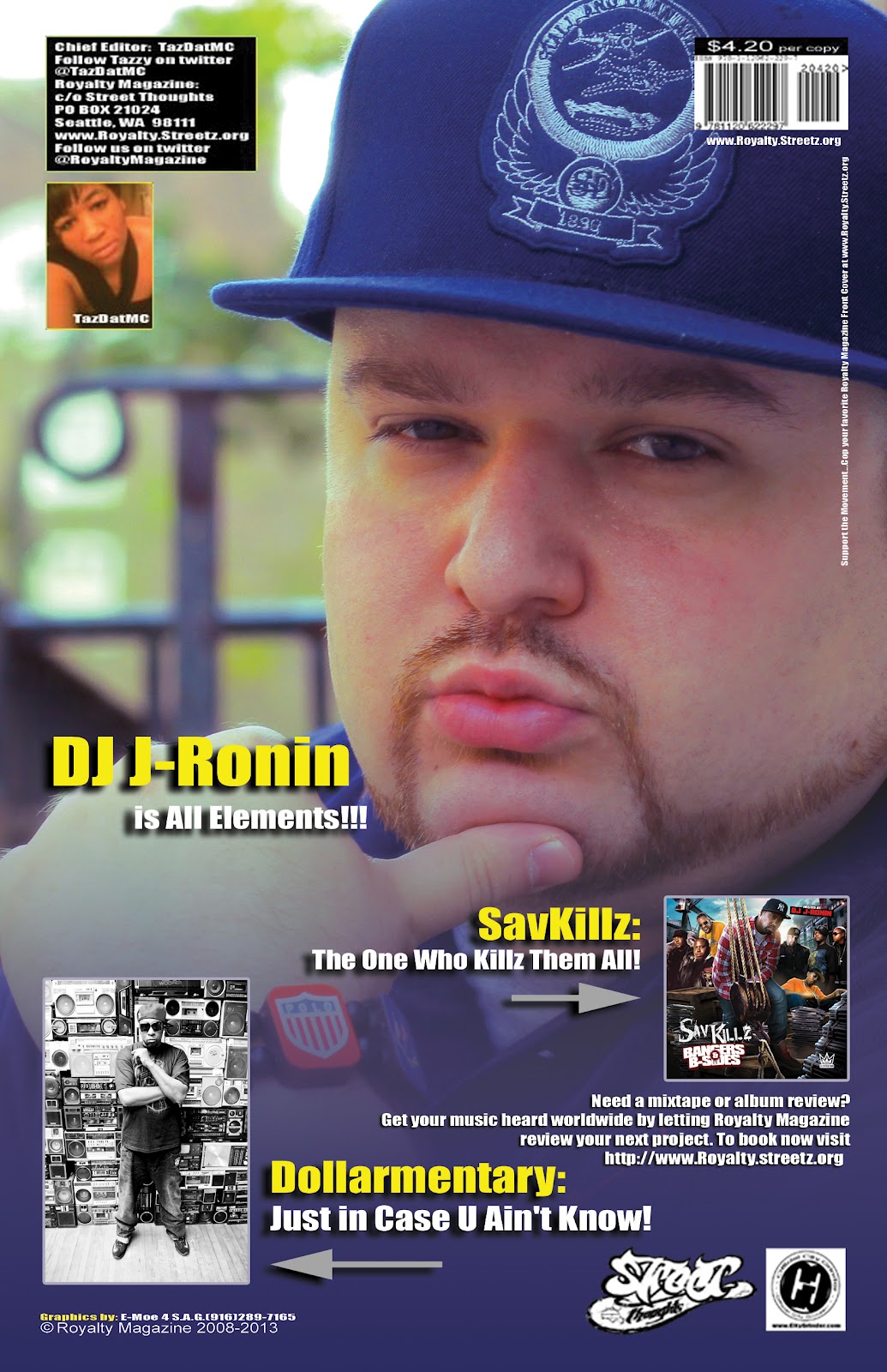 Royalty Magazine: DJ J-Ronin (The Showcase) Stand Up or Fall Back Issue