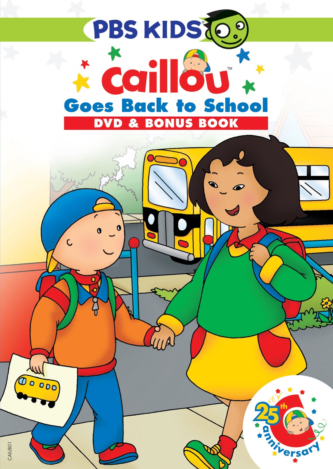 A GEEK DADDY: Caillou Goes Back to School DVD & Bonus Book from PBS Kids