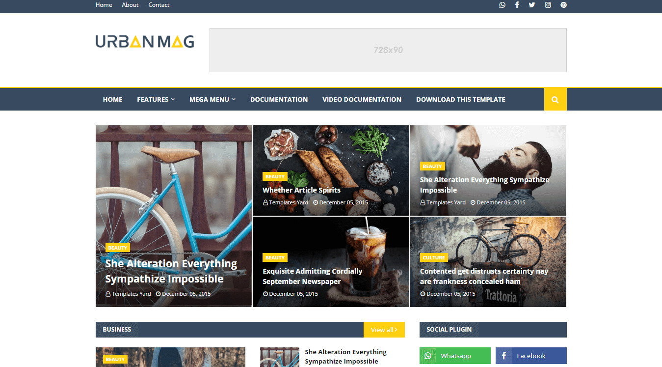 How To Setup Urban Mag Blogger Template [TemplatesYard] - Sora Blogging ...