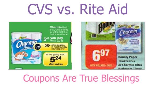Coupons Are True Blessings: CVS vs Rite Aid