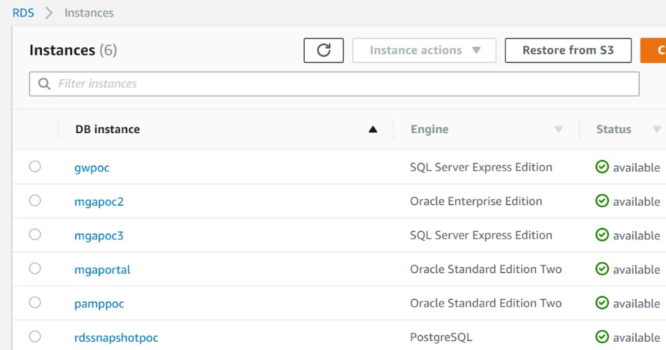 Yet Another Oracle DBA Blog: Managing Oracle Databases in AWS