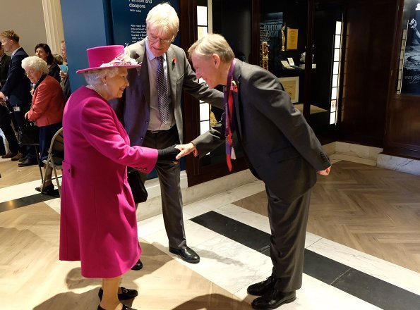 Queen Elizabeth visited the British Museum in London