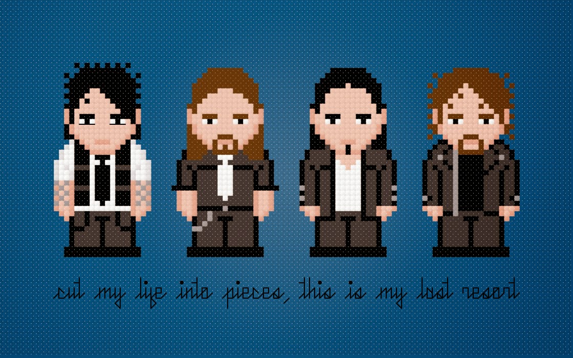 Cross-Stitch Patterns from PixelPower: Papa Roach - Cross Stitch PDF ...