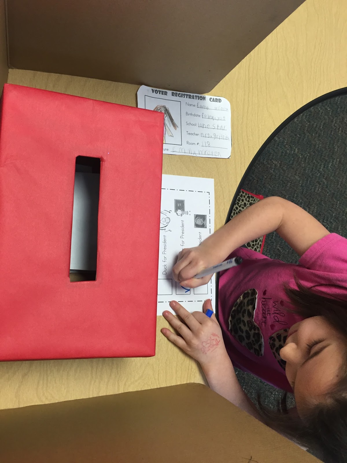 For the Love of First Grade: Voting in the Classroom Election Freebie