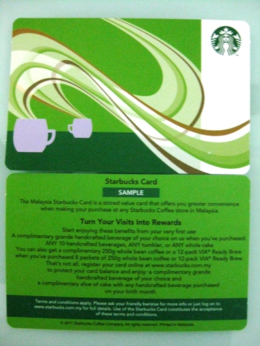 Starbucks Krazys: Malaysia Starbucks First Card