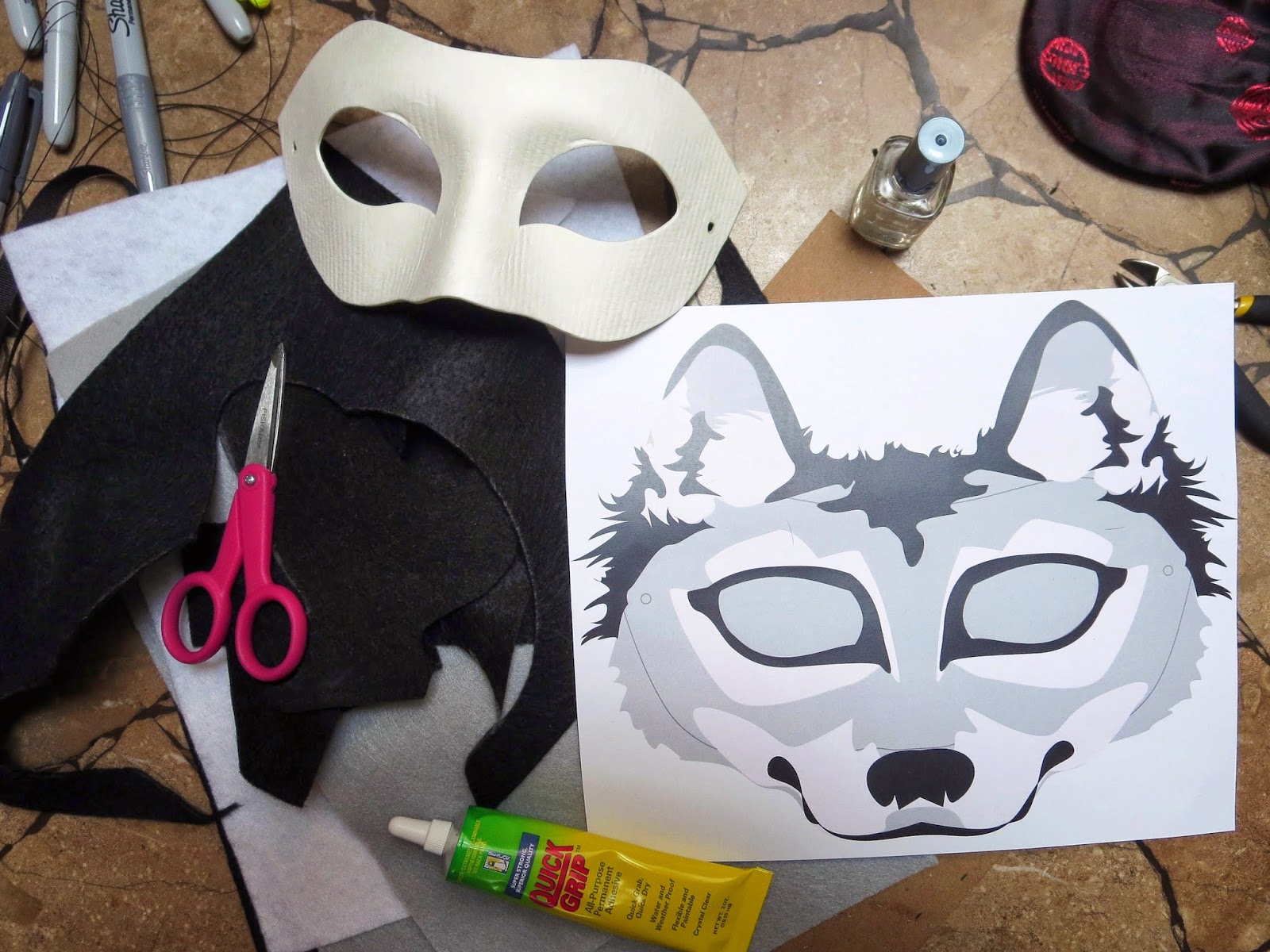 Wedding Felt Animal Masks