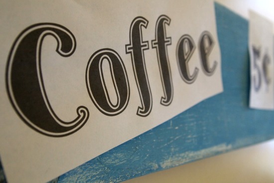 deborah jean's DANDELION HOUSE and GARDEN : Homemade Coffee Sign ...